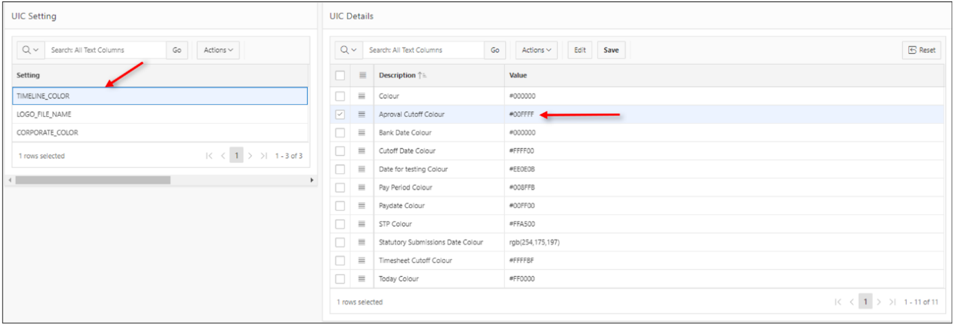 Configuring Timeline Colours